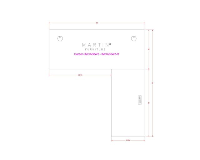 L-Shaped Desk – Martin Furniture
