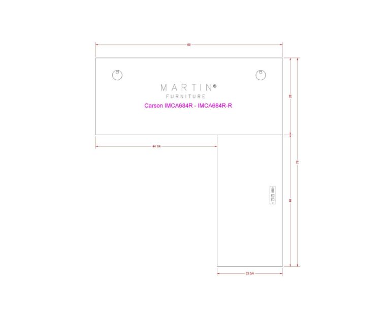 L-Shaped Desk – Martin Furniture