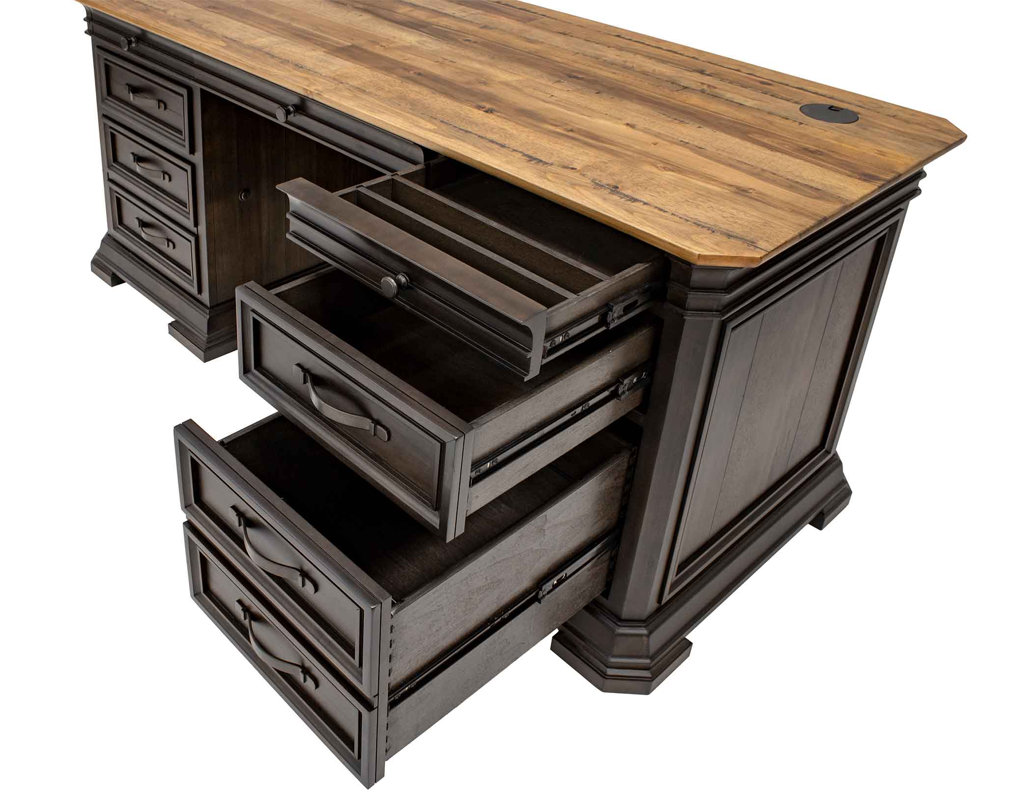 68″ W Double Pedestal Desk – Martin Furniture