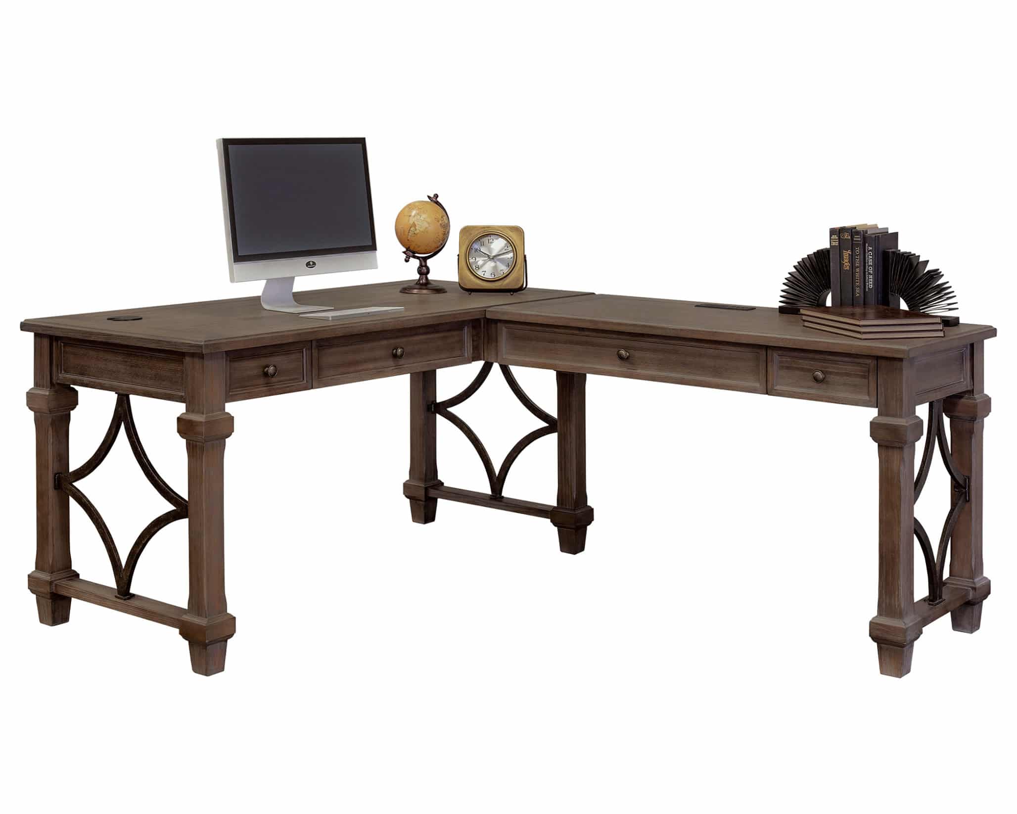 Open L-Shaped Desk – Martin Furniture