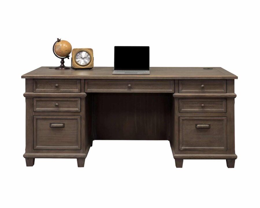 68″ W Double Pedestal Desk – Martin Furniture