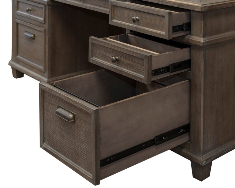 68″ W Double Pedestal Desk – Martin Furniture
