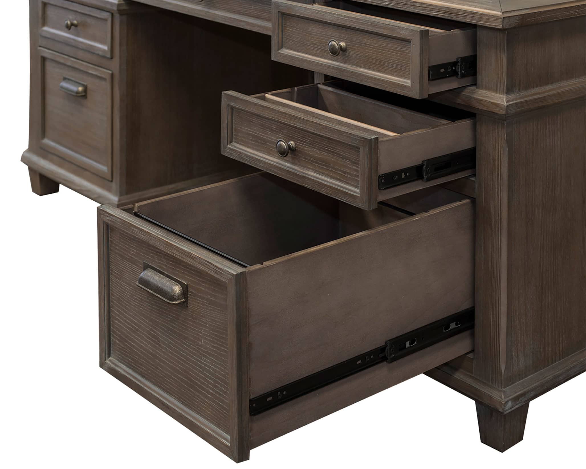 68″ W Double Pedestal Desk – Martin Furniture