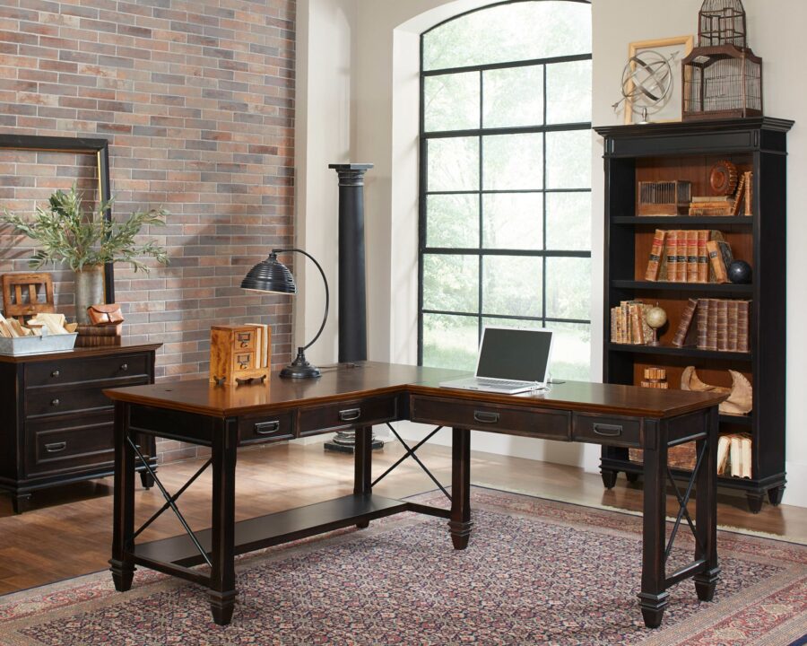 Hartford white l shaped desk store