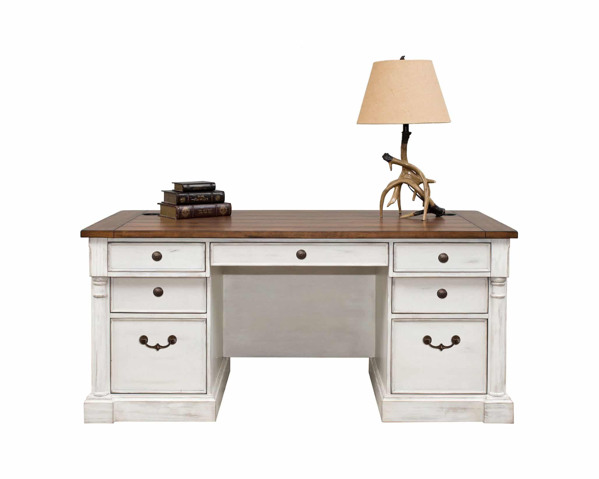 60″ W Double Pedestal Executive Desk – Martin Furniture