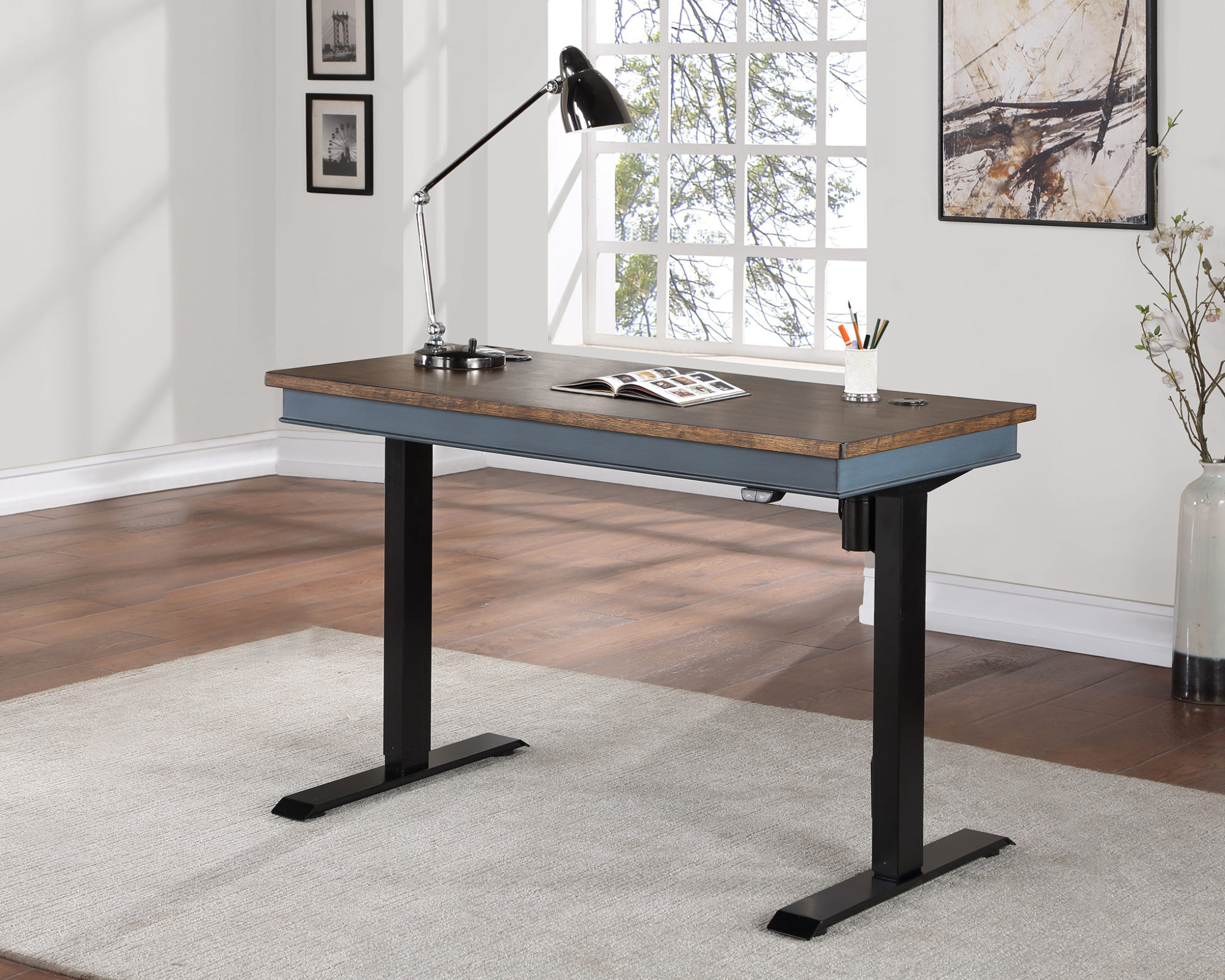 48″ W Electric Sit/Stand Desk – Martin Furniture
