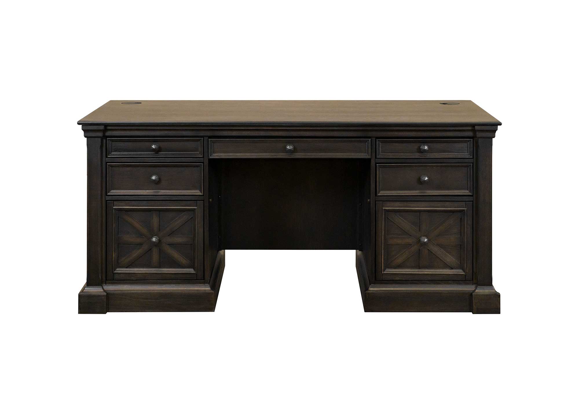 66″ W Double Pedestal Desk – Martin Furniture