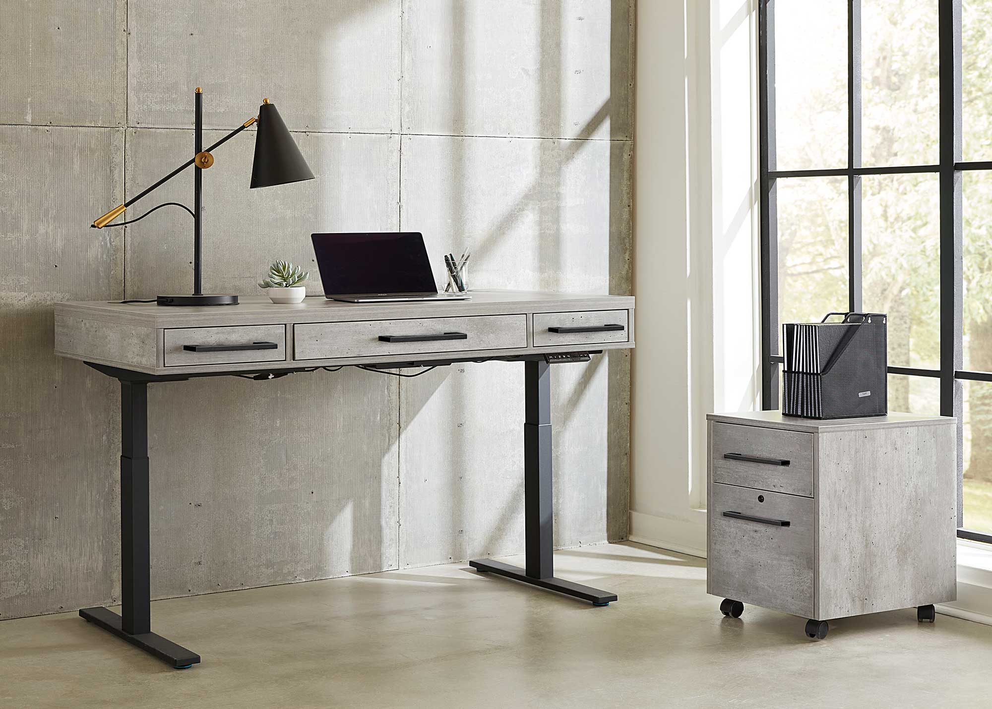 57″ W Adjustable Height Standing Desk – Martin Furniture