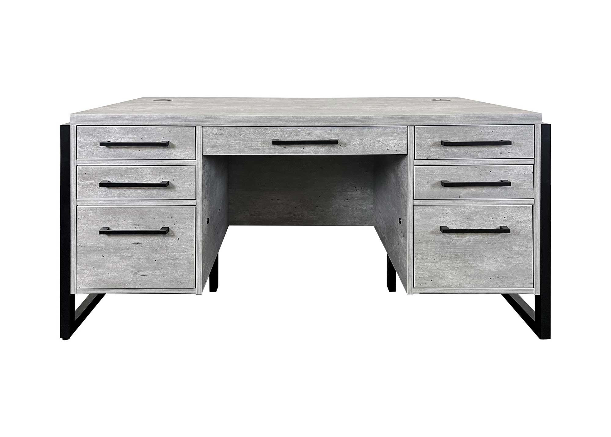 66″ W Double Pedestal Desk – Martin Furniture