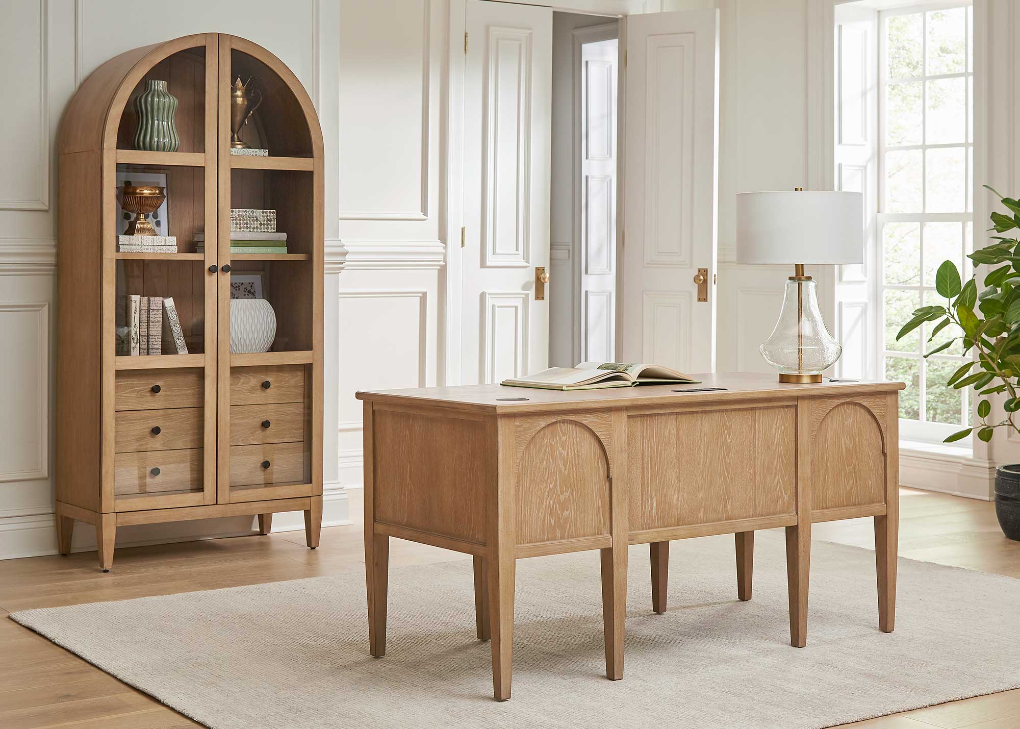 60″ W Half Pedestal Desk – Martin Furniture