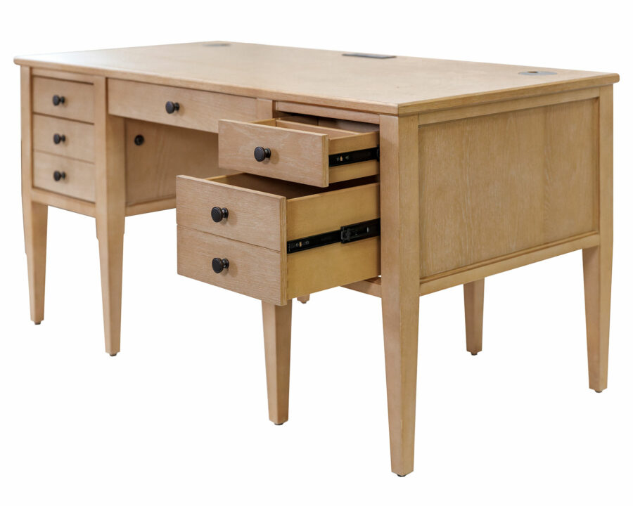 60″ W Half Pedestal Desk – Martin Furniture
