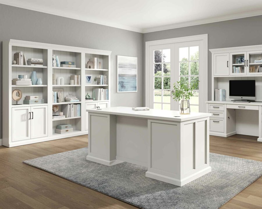 White office hutch store