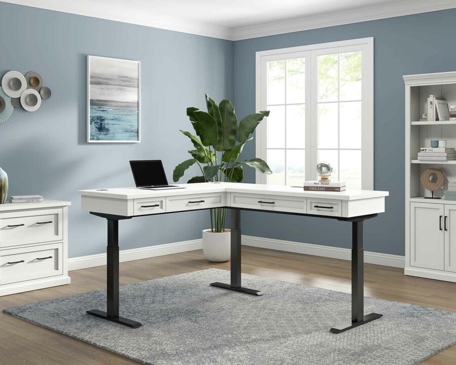 Electric Sit/Stand L-Shape Desk – Martin Furniture
