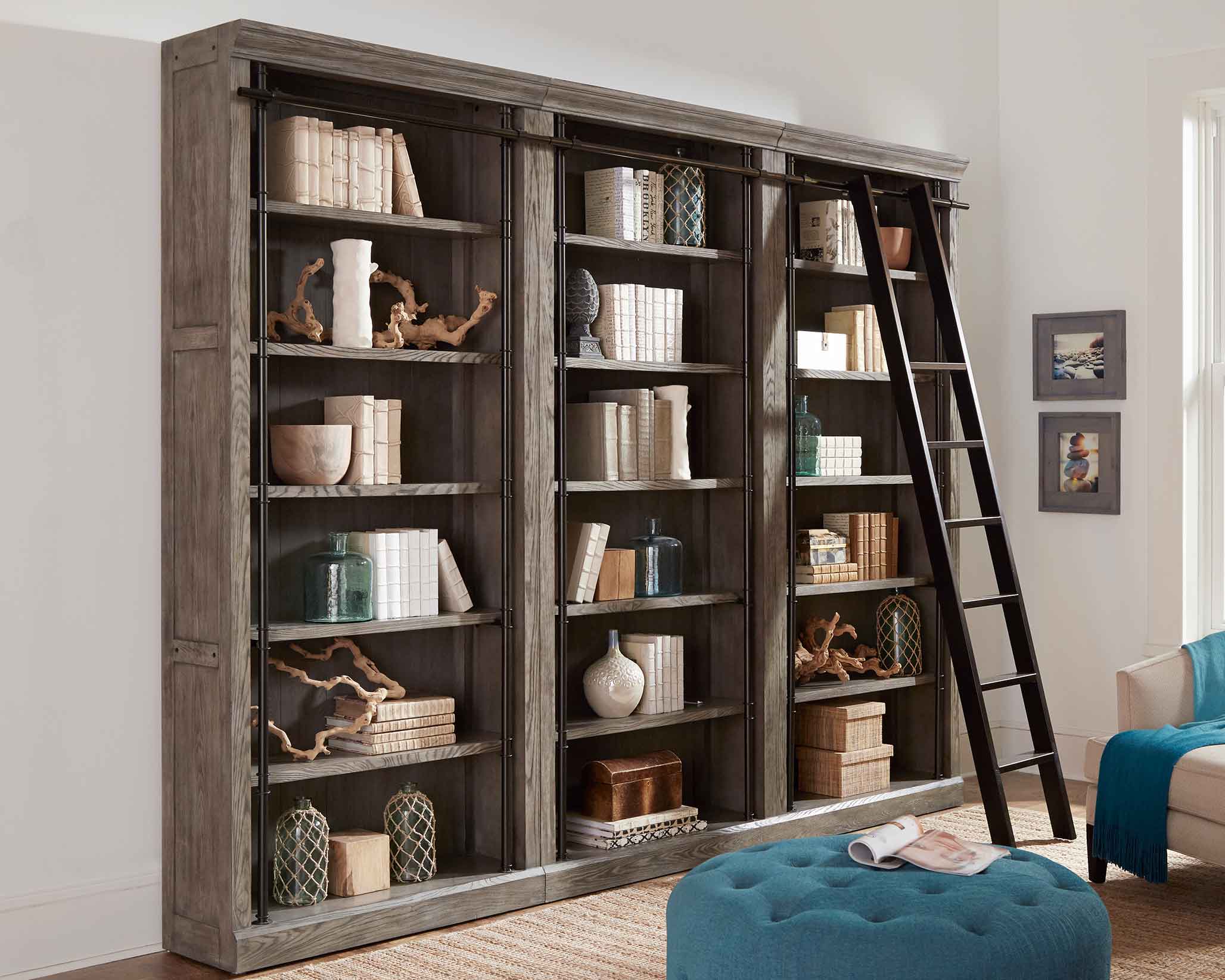 94” H Three Tall Bookcases – Martin Furniture
