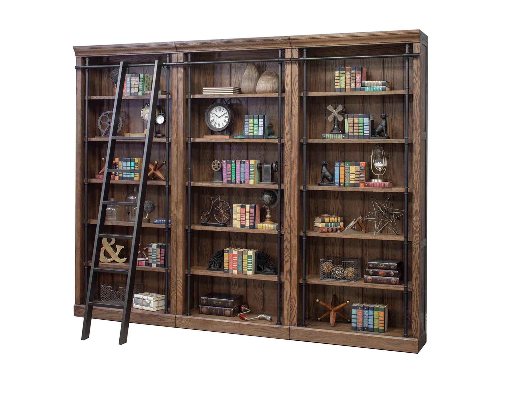 94” H Three Tall Bookcases – Martin Furniture