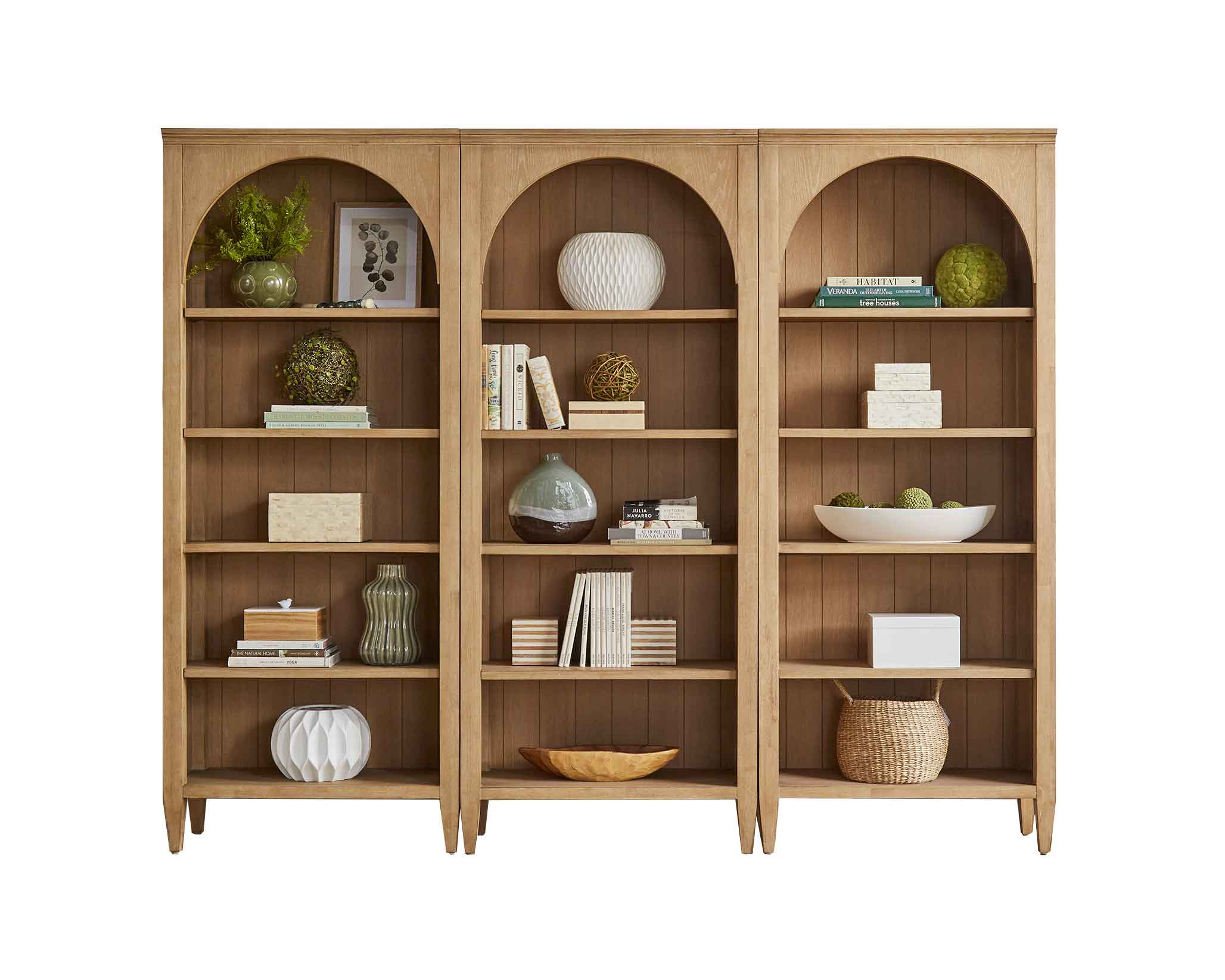 78″ H Three Open Bookcases – Martin Furniture
