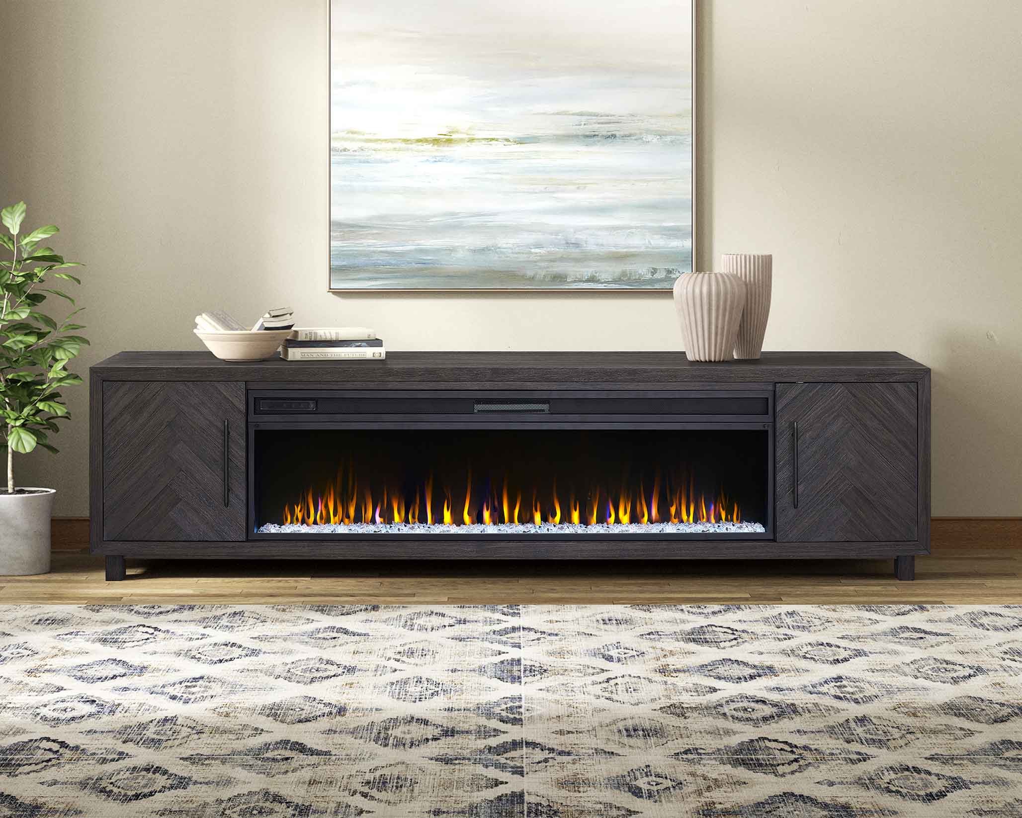 96″ Fireplace TV Stand – Martin Furniture
