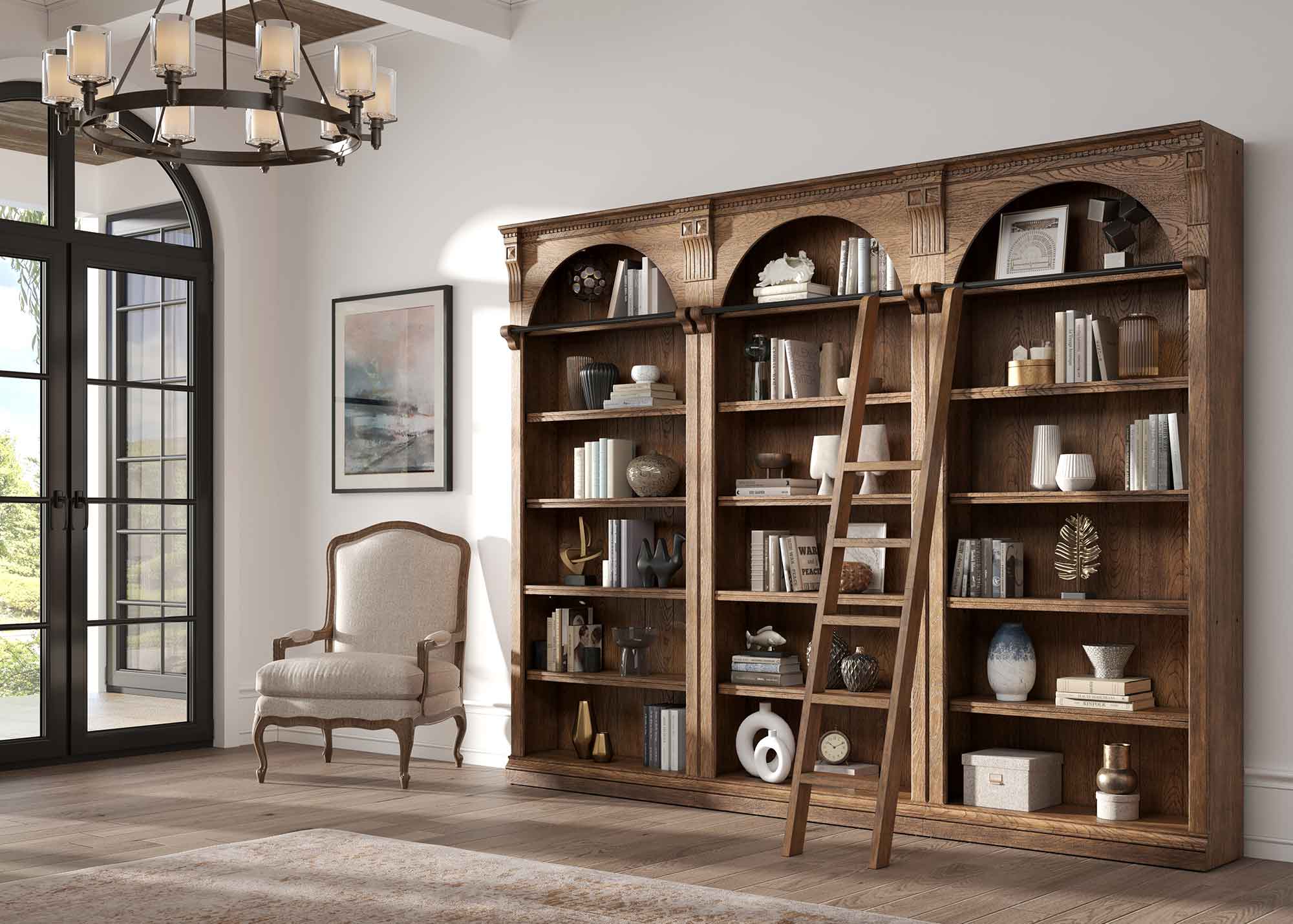 94″ H Three Tall Bookcases – Martin Furniture