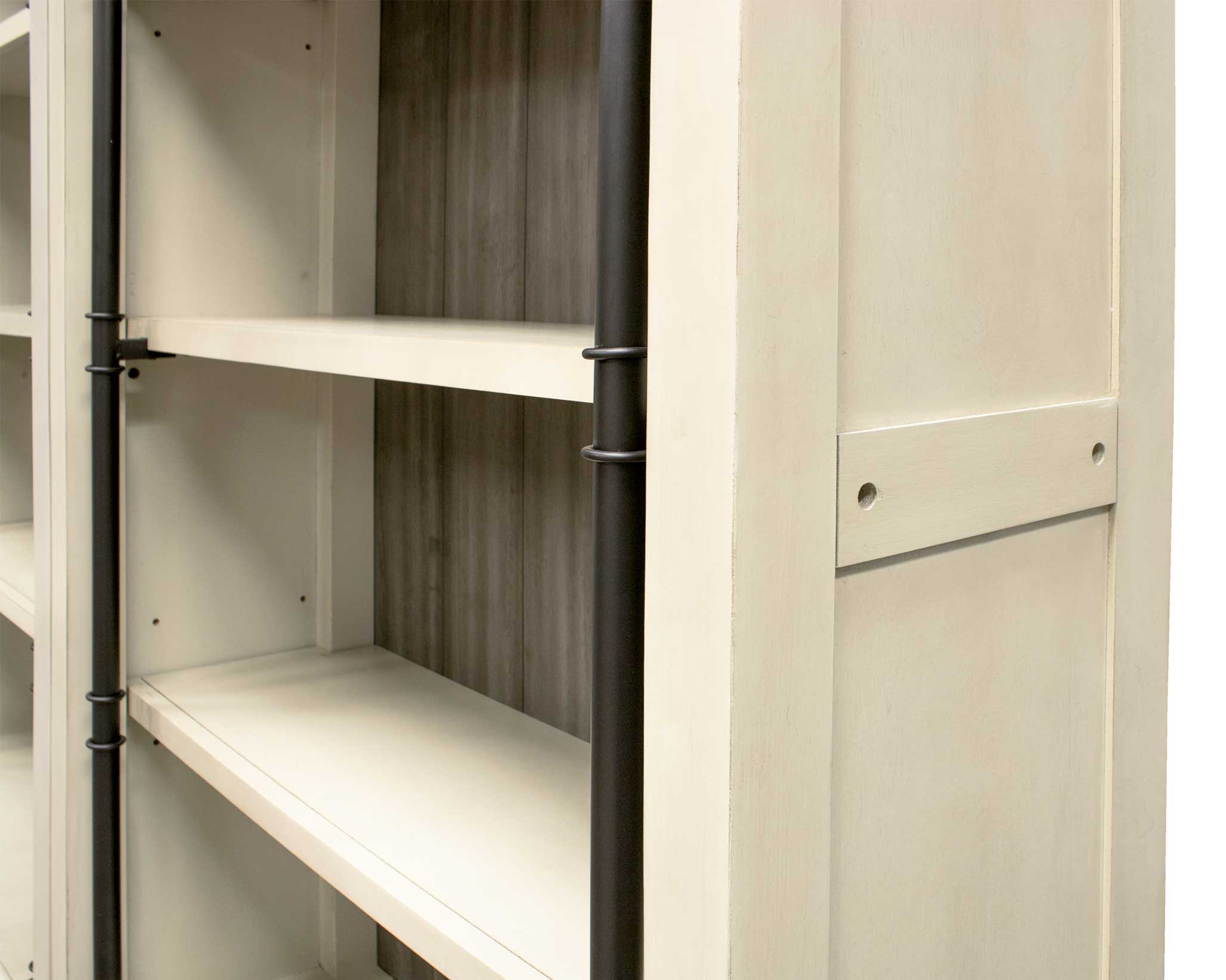 94″ H Three Bookcases with Ladder – Martin Furniture