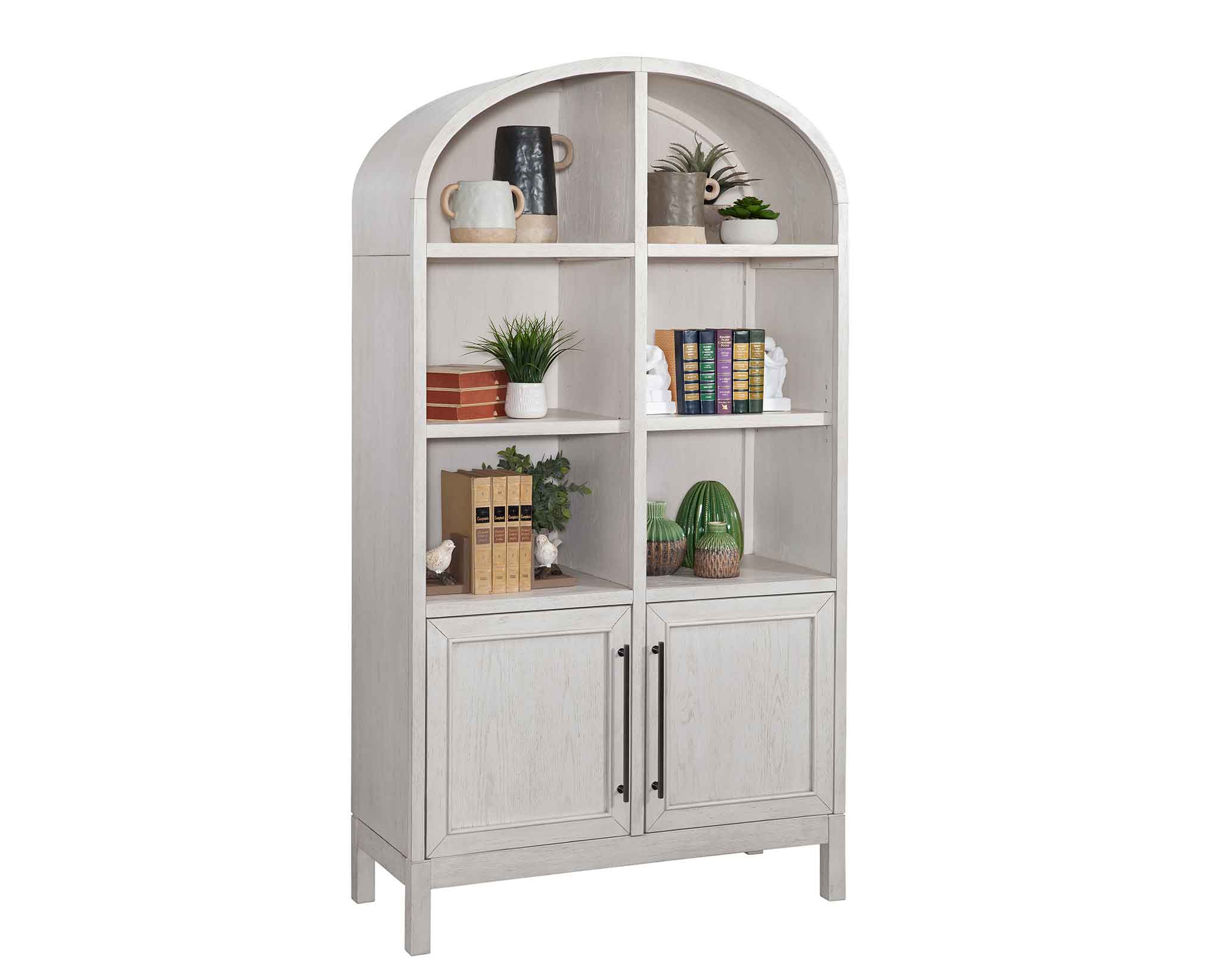 76″ H Arched Display Cabinet Bookcase – Martin Furniture